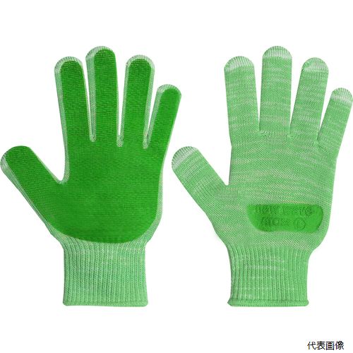 【特長】 ●波形ゴムにより高いグリップ力を発揮します。 【用途】 ●荷物仕分け作業、日曜大工、その他。 【仕様】 ●色：グリーン ●サイズ：L ●ゲージ数：10 ●全長(cm)：24.0 ●手のひら周り(cm)：20.0 ●中指長さ(cm)...