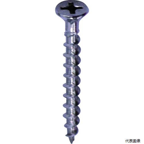 【特長】 ●侵食性に優れ、防錆力に優れたオーステナイト系ステンレスXM7製です。 ●頭部下のフレキ加工で木材を切削し、頭浮きを防ぎます。 ●ねじ山の間隔が長く(粗目)ねじの溝が深い、電動工具を使って作業するもっとも一般的な木工用ビスです。 ...