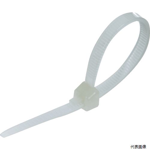 【特長】 ●結束後も挿入部の爪を押せばケーブルタイのゆるめが可能です。 【用途】 ●電線、ケーブルの固定、結束。 ●屋内使用に最適です。 【仕様】 ●色：ホワイト ●幅(mm)：4.7 ●長さ(mm)：200 ●厚さ(mm)：1.52 ●最...