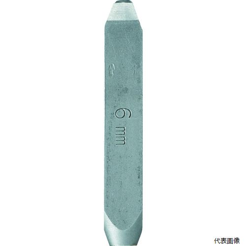 【特長】 ●彫りが深く、シャンクも太いため美しい文字が刻印され、非常に長持ちする刻印です。 ●先端は丁寧に研磨されており、正確に刻印できます。 【仕様】 ●文字：1 ●寸法(mm)：6.0 【材質／仕上】 ●炭素鋼（先端焼入） 【注意】 ●...
