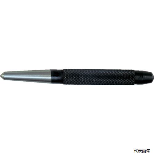 【特長】 ●グリップは黒染処理＋ローレット加工、硬度HV520程度の焼入鋼まで打込み可能です。 ●先端部超硬チップ付のため衝撃に強いです。 【用途】 ●工作物の中心や、きりもみの中心に印を付ける作業に。 【仕様】 ●全長(mm)：125 ●...