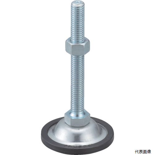 【特長】 ●台座部に樹脂カバーが付き床面の傷付きを防止します。 【用途】 ●工作機械、自動販売機、コンベヤ、作業台、コンピューターラック、制御盤、理化学機械。 【仕様】 ●許容荷重(kgf)：500 ●ねじ寸法：M12×1.75 ●ねじ長さ...