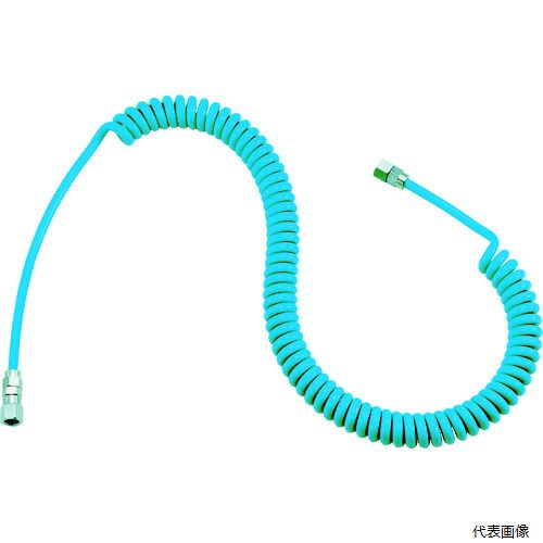 【特長】 ●柔軟性・弾力性・耐油性・耐摩耗性・耐熱性・操作性などに優れています。 ●ポリウレタン樹脂の特性を生かしたウレタンエアホースです。 ●色：青 ●外径(mm)：8 ●内径(mm)：5 ●使用範囲(m)：2.4 ●全長(mm)：830...