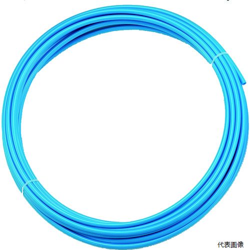 【特長】 ●耐水性・耐油性に優れています。 ●柔軟性に優れており、曲げ半径が非常に小さく取扱いが容易です。 ●1m間隔でカットマークが表示されており、裁断作業に便利です。 ●色：青 ●外径(mm)：8 ●内径(mm)：5 ●最小曲げ半径(m...