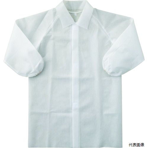 【特長】 ●不織布製こども用サイズの白衣です。 ●PP素材のため撥水性に優れ、汚れを防ぎます。 【用途】 ●体験学習や工場見学などに。 【仕様】 ●色：白 ●サイズ：M ●袋入数(枚)：5 ●タイプ：使い捨て ●適合身長(cm)：130 ●...