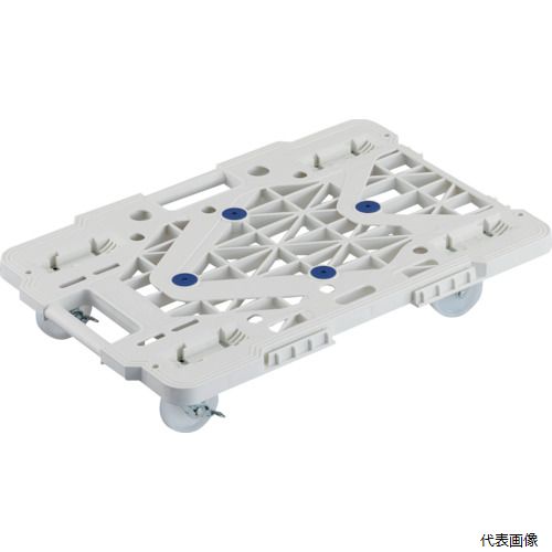 【特長】 ●縦・横方向に連結が可能です。 ●スタッキング可能です。 ●荷台は堅牢なメッシュリブ構造です。 ●薬品や溶剤にも侵されにくく耐久性に優れています。 ●台上に滑り止め用ゴムが4ヵ所ついています。 ●ナイロン車輪　 ●ルートバンMP-...