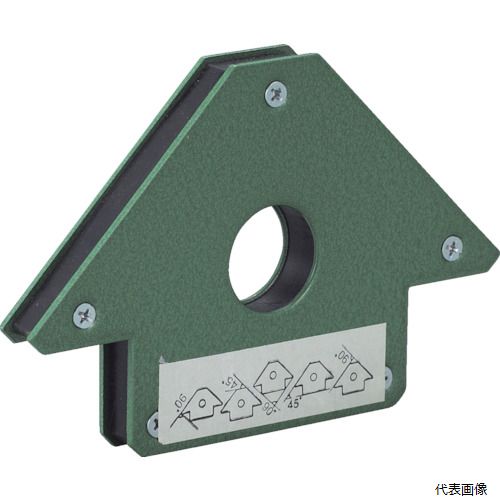 【特長】 ●鉄板や丸パイプ、鉄球の溶接作業時に接合箇所を組み合わせ、安定保持に適します。 【用途】 ●溶接作業時の仮押えや仮組み作業用に。 【仕様】 ●吸着力(N)：147 ●幅(mm)：156 ●奥行(mm)：16 ●高さ(mm)：102...