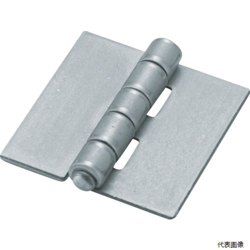【仕様】 ●全長(mm)：51 ●幅(mm)：47 ●厚さ(mm)：2.5 ●D2(mm)：10.2 ●耐荷重(kg)2個使用時：15 ●表面処理：生地仕上げ ●取付方法：溶接タイプ ●開き角度：270° 【材質／仕上】 ●スチール（SPH...