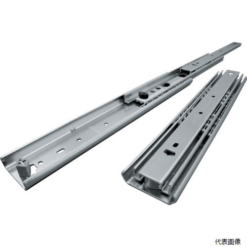 【特長】 ●全閉時にその状態を簡易保持します。（ディテントイン機構付） ●ドロワーメンバーを完全に引き出せるフルトラベルのスライドレールです。 ●全長が最短の12inch(304.8mm)から最長の28inch(711.2mm)まであります...