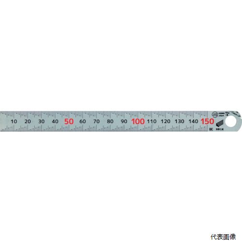 【特長】 ●1mm単位の目盛が見やすく、数値を瞬時に把握できる連続追数字表示＋2mm点付の階段状目盛です。 ●0.5mmピッチ目盛採用で、より細かな作業に適しています。 ●裏面は縦目盛付です。 ●先端を曲げて、つまみやすくしています。 ●サ...