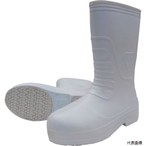 【特長】 ●超軽量素材EVAラバー採用の樹脂先芯入安全長靴です。 ●裏地なしのため、汚れたら丸洗いOKです。 ●EVA樹脂が持つ軽量性とゴムの優れた屈曲性を併せ持ったセーフティブーツです。 ●合成ゴム配合のため、通常のEVA素材より、柔らか...