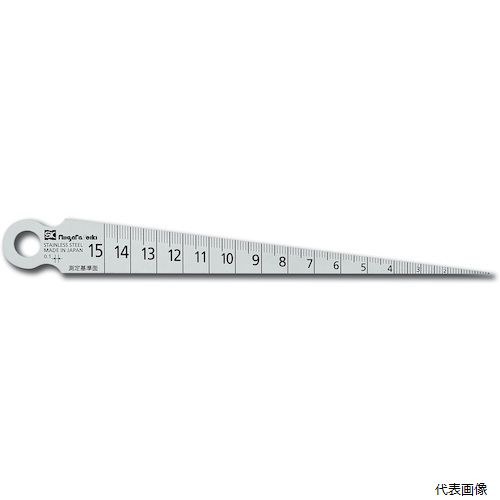 【特長】 ●内幅測定専用のテーパーゲージです。 ●片面を測定面に沿わせることで、通常のテーパーゲージ(No.700シリーズ)よりも安定した測定が行えます。 ●測定時、目盛が側面になるため、上から目盛を見ることができない場所での測定が可能です...