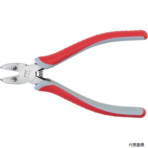 【特長】 ●2枚のPPA樹脂パッドが切れ端をキャッチします。 ●従来品では切断が困難であったステンレス線や軟鉄線の切断も可能です。 ●樹脂スペア2セット付です。 ●手にフィットして滑りにくい、エラストマー樹脂二重成型グリップを採用しています...