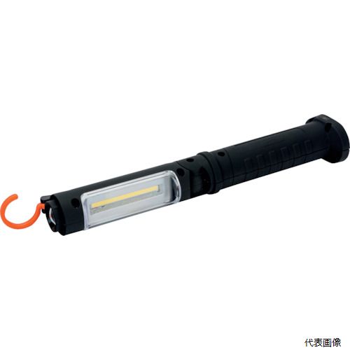 【特長】 ●高効率SMD(表面実装)型LEDを前面に搭載しています。 ●先端にスポットレンズ高出力LED付きでスポットライトに切り替え可能です。 ●底面にマグネットが付いて作業環境を選びません。 【仕様】 ●明るさ(lm)：上部：20〜40...