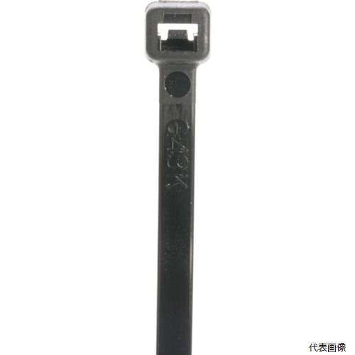 【特長】 ●建設、メンテナンス、一般用途向け結束バンドです。 ●耐紫外線性があり、屋外での使用に適しています。 【用途】 ●ワイヤー、ケーブル、ホース等の結束に。 【仕様】 ●色：ブラック ●幅(mm)：4.8 ●長さ(mm)：300 ●厚...