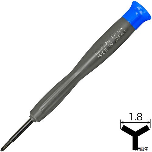 【特長】 ●携帯電話・PHS・各種ゲーム機器、精密機械などの特殊ねじ用工具です。 ●グリップ後部のキャップを軽く指先でおさえて頭部を安定した状態で回せます。 ●軸部は工業用特殊鋼使用にて、総焼き入れとなります。 【用途】 ●ゲーム機、スマー...