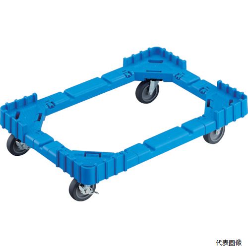 【特長】 ●本体がオール樹脂製のため軽量で持ち運びが容易です。 ●はめるだけのボルトレス構造なので組み立てが簡単です。 ●スタッキングも可能です。 ●キャスター(mm)：75Ф 【用途】 ●組み立て部品などの移動に最適です。 ●コンビニ・ス...