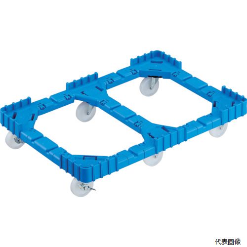 【特長】 ●本体がオール樹脂製のため軽量で持ち運びが容易です。 ●はめるだけのボルトレス構造なので組み立てが簡単です。 ●スタッキングも可能です。 ●キャスター(mm)：75Ф 【用途】 ●組み立て部品などの移動に最適です。 ●コンビニ・ス...