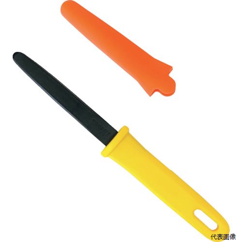 【特長】 ●段ボールの開梱はもちろん、曲線カットや穴をあけることもできます。 ●PPバンドも切断できます。 ●全長(mm)：190 ●刃長(mm)：75 ●刃厚(mm)：1 ●タイプ：フッ素コート刃 ●幅(mm)：25 ●奥行(mm)：15...