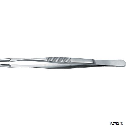 【特長】 ●スイスで製造された高品質な耐酸耐磁ピンセットです。 ●円筒形の部品の組付けに最適なピンセットです。 【用途】 ●φ2.5〜5.0mmまでの円筒状部品のピックや配置に。 【仕様】 ●全長(mm)：145 ●幅(mm)：11 ●先端...
