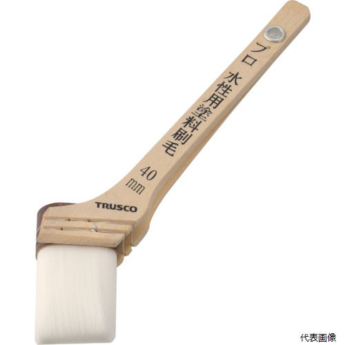 【特長】 ●速乾性塗料に良く、作業性が向上します。 ●先細仕上げのPBT繊維を使用しています。 【用途】 ●水性塗料用、耐酸用。 【仕様】 ●刷毛幅(mm)：40 ●毛丈(mm)：50 ●玉厚(mm)：25 ●全長(mm)：245 【材質／...