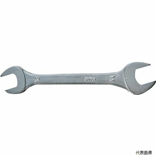 【特長】 ●通常のスパナより平均40%〜50%薄く加工しているため軽量です。 ●狭いすき間にあるボルト、ナット等を回す作業が迅速に行えます。 ●机、台車、組立家具、砥石・ワイヤーブラシ等の交換に便利です。 【仕様】 ●二面幅寸法(mm)：1...