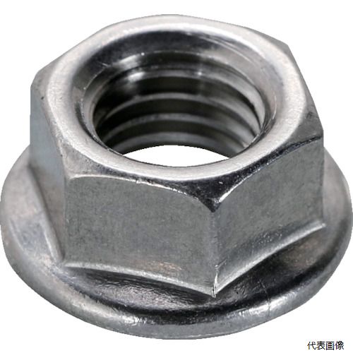 【特長】 ●ワッシャー（フランジ）と六角ナットが一体化しているため、緩み止め効果が期待できます。 【仕様】 ●呼び径：M5×0.80 ●二面幅寸法(mm)：8 ●高さ(mm)：5.5 ●フランジ径(mm)：12.0 ●ねじピッチ(mm)：0...