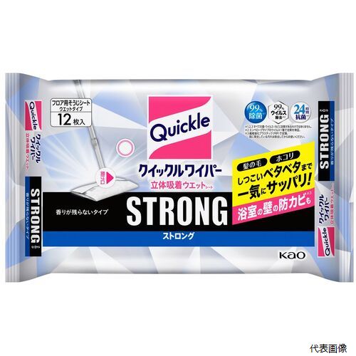 【特長】 ●強力タイプのウエットシートです。 【用途】 ●床のベタベタ汚れがゴシゴシしないで拭きとれる強力タイプの床用ウエットシートです。 ●フロア用クイックル史上最強の拭きとり力で、ホコリ・髪の毛も、油汚れや足裏汚れもすっきり拭きとります...