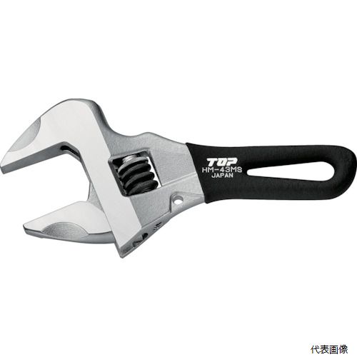 【特長】 ●ワイドな口開きです。 ●ワンランク上のサイズまで開きます。 ●ガタ無しウォームを搭載しています。 ●バックラッシュレスをカット、ボルト・ナットを傷つけません。 ●セーフティコード用穴付です。 ●握りやすいグリップ付です。（ブラッ...