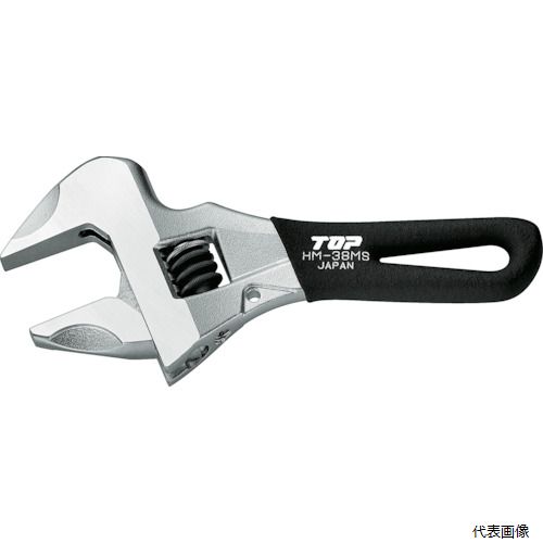 【特長】 ●ワイドな口開きです。 ●ワンランク上のサイズまで開きます。 ●ガタ無しウォームを搭載しています。 ●バックラッシュレスをカット、ボルト・ナットを傷つけません。 ●セーフティコード用穴付です。 ●握りやすいグリップ付です。（ブラッ...