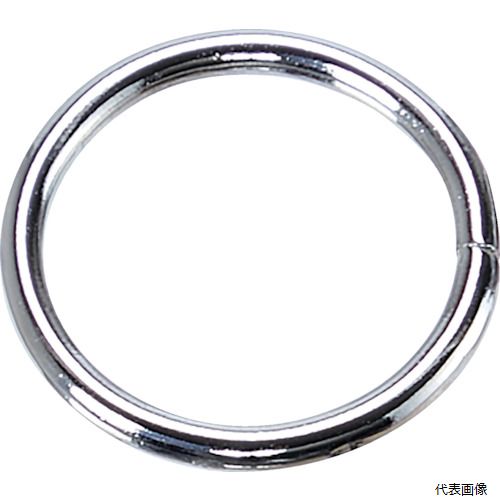 【特長】 ●有害化学物質を含まない環境に配慮した製品です。 ●スチール製のため安価に利用できる丸リンクです。 【用途】 ●かばんや衣類などの金具として。 【仕様】 ●使用荷重(N)：120 ●D(mm)：4 ●L(mm)：25 ●表面処理：...