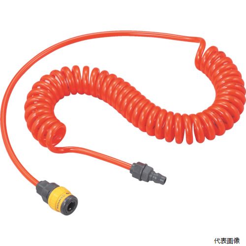 【特長】 ●工具・機器に接触しても樹脂製カップリングで傷を付けません。 ●折れぐせがつきにくく、耐摩耗性にも優れています。 ●柔軟性、弾力性、伸縮性に優れています。しかも強靭です。 ●手元部分はストレートなので、手元ホースは不要。 【仕様】...