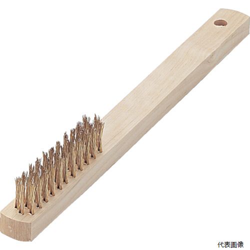 【特長】 ●毛腰が強く頑固な付着物にも対応できます。 ●使いやすくて安価です。 ●ワイヤとステンレス、ゴールドメッキ線を用意しました。 【用途】 ●サビ落とし、ペンキはがし。 【仕様】 ●毛材：ゴールドメッキ線 ●行数(行)：3 ●線径(m...