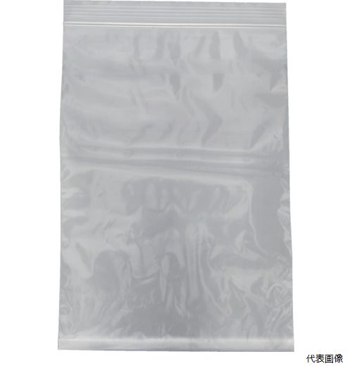 【特長】 ●チャック付ですので小物の分類や部品などの保護に最適です。 ●中身がよく見える透明タイプです。 【用途】 ●部品などの保管、管理。 ●色：透明 ●縦(mm)：240 ●横(mm)：170 ●厚さ(mm)：0.08 ●幅(mm)：1...
