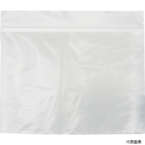 【特長】 ●チャック付ですので小物の分類や部品などの保護に最適です。 ●中身がよく見える透明タイプです。 【用途】 ●部品などの保管、管理。 【仕様】 ●色：透明 ●縦(mm)：240 ●横(mm)：340 ●厚さ(mm)：0.08 ●幅(...