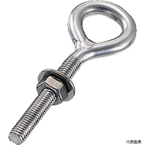 【特長】 ●首下が長いので、厚みのある部分に使用できます。 【用途】 ●機械器具類の吊り上げなど、一般の荷役に。 ●使用荷重(kN)：0.15 ●B(mm)：31 ●D(mm)：2.6 ●H(mm)：17 ●L(mm)：9 ●T(mm)：3...