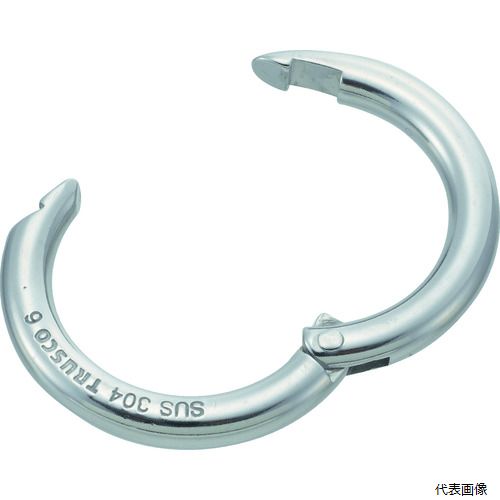 【特長】 ●ハンマーで叩くだけで、手軽にジョイントできます。 【用途】 ●連結金具として。 【仕様】 ●使用荷重(N)：290 ●D(mm)：6 ●L(mm)：30 【材質／仕上】 ●ステンレス（SUS304） 【注意】 ●横にひねると外れ...