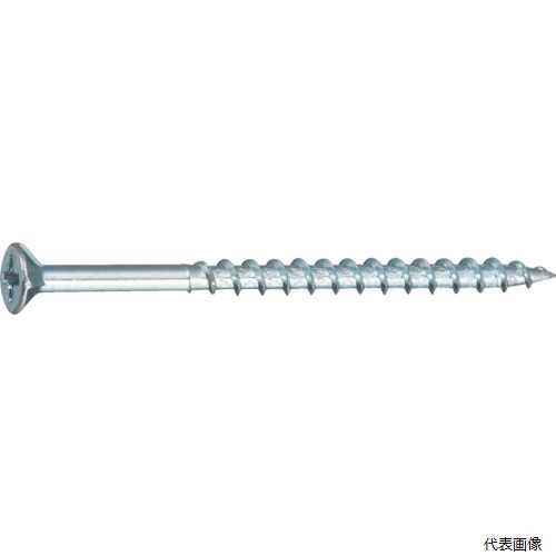 【特長】 ●保持力は釘の約5倍です。 ●フレキ頭で沈み込み良好です。 ●木材用に適しています。 【用途】 ●木材用。 【仕様】 ●ねじ部長さ(mm)：49 ●タイプ(全ねじ/半ねじ)：半ねじ ●適合ドライバー：プラスNo.2 ●寸法(mm)...