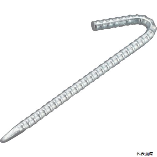 【特長】 ●異形タイプのためロープが抜けにくく、変形しにくいです。 ●長期の使用に向いています。 ●J型で引き抜き強度をアップしました。 【用途】 ●ロープ、ワイヤなどの固定に使用。 ●侵入防止ロープの設置にも。 【仕様】 ●折返し長(mm...