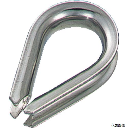 【特長】 ●端末加工するワイヤコースとして使います。 【用途】 ●ワイヤロープの先端をアイ加工して使用する場合のワイヤの摩耗の防止。 【仕様】 ●適合ロープ径(mm)：5 ●A(mm)：5.5 ●B(mm)：7 ●D(mm)：13 ●L(m...