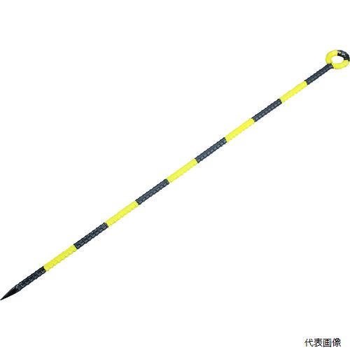 【特長】 ●色付で目立ちます。 【用途】 ●ロープ、ワイヤなどの固定に。 【仕様】 ●首下長(mm)：900 ●幅(mm)：55 ●径(mm)：13 ●内径(mm)：27 ●色：黄＆黒 【材質／仕上】 ●スチール ●表面処理：塗装 【注意】...