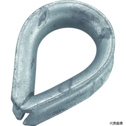 【特長】 ●端末加工するワイヤコースとして使います。 【用途】 ●ワイヤロープの先端をアイ加工して使用する場合のワイヤの摩耗の防止に。 【仕様】 ●適合ロープ径(mm)：12 ●A(mm)：53 ●B(mm)：32 ●D(mm)：51 ●C...