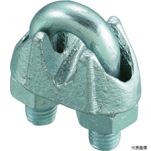 【特長】 ●ワイヤを現場加工できます。 【用途】 ●ワイヤロープの端末加工に。 【仕様】 ●適合ロープ径(mm)：9.0 ●ねじ径：W3/8 ●C(mm)：40 ●L(mm)：52 ●G(mm)：23.5 【材質／仕上】 ●本体：可鍛鋳鉄 ...