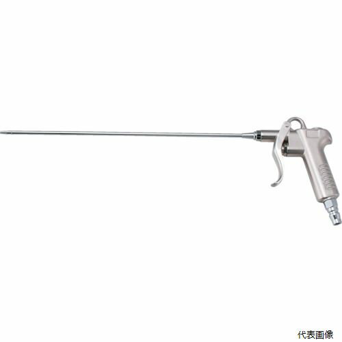 【特長】 ●本体のエア取入口にプラグが付いているので、ワンタッチで取り付け可能です。 【用途】 ●機械加工時に発生する切り粉などの吹き飛ばしに。 【仕様】 ●ノズル長(mm)：300 ●ノズル口径(mm)：2 ●ノズル取付口：G1/8 ●エ...