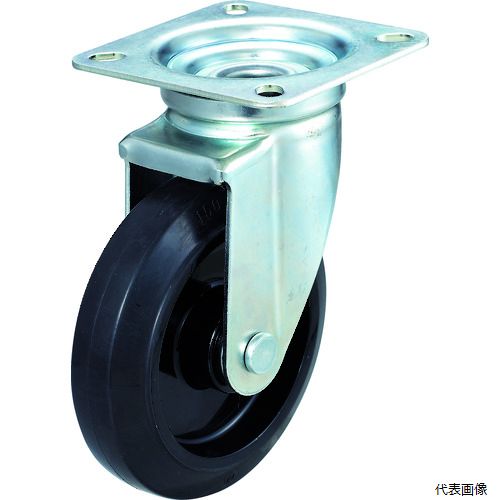 【特長】 ●従来のプレス製ホイールゴム車よりも約10%軽くなっています。 【用途】 ●事務機器や家具、運搬車や軽量ラック等、幅広い用途に。 【仕様】 ●許容荷重(daN)：100 ●許容荷重(kgf)：102.0 ●車輪径D(mm)：100...