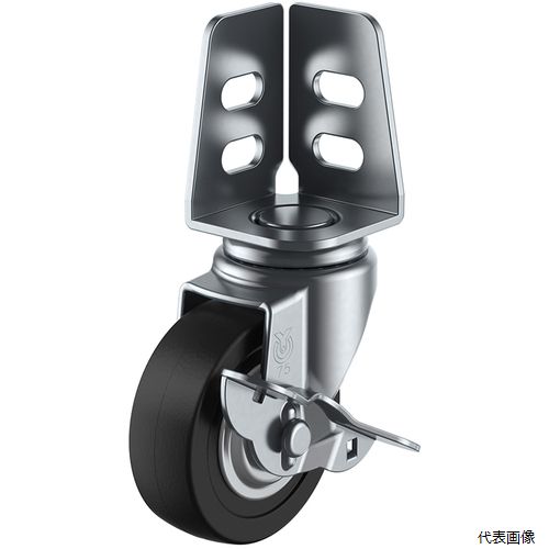 【特長】 ●アングルへの取り付けが簡単にできます。 ●走行性に優れたゴム車輪を使用しています。 【用途】 ●アングル式の棚や軽荷重機器運搬に。 【仕様】 ●許容荷重(daN)：60 ●許容荷重(kgf)：61.2 ●車輪径D(mm)：75 ...