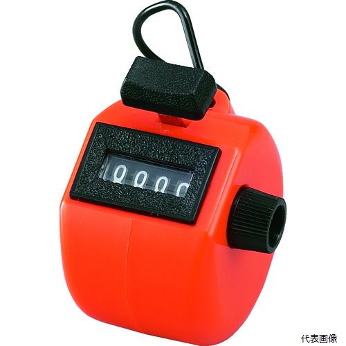 【特長】 ●目視による数量カウントツールです。 ●数を調べる際に使用し、ボタンを押すごとに1カウントします。 【仕様】 ●計数範囲：9999 ●縦(mm)：59 ●横(mm)：43 ●厚さ(mm)：47 ●リセット方式：つまみ式 ●本体材質...