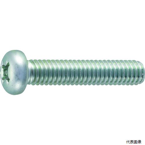 【特長】 ●環境負荷の少ない三価クロメート品です。 【仕様】 ●寸法(mm)d：M5 ●寸法(mm)L：10 ●ねじピッチ(mm)：0.8 ●頭部径(mm)：9 ●頭部厚さ(mm)：3.3 ●適合ドライバー：プラスNo.2 ●強度区分：4....