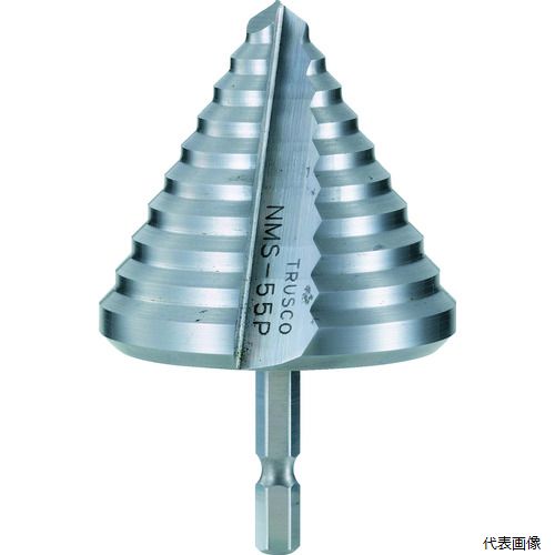 【特長】 ●六角軸で、インパクトドライバーにワンタッチで装着できます。 ●樹脂材の穴径拡大・修正に、配管仮設・雨樋の穴あけに最適です。 ●パイプ面への穴あけは、踊らず安定した切れ味です。 【用途】 ●被削材：樹脂、排水パイプ（75mm以上）...