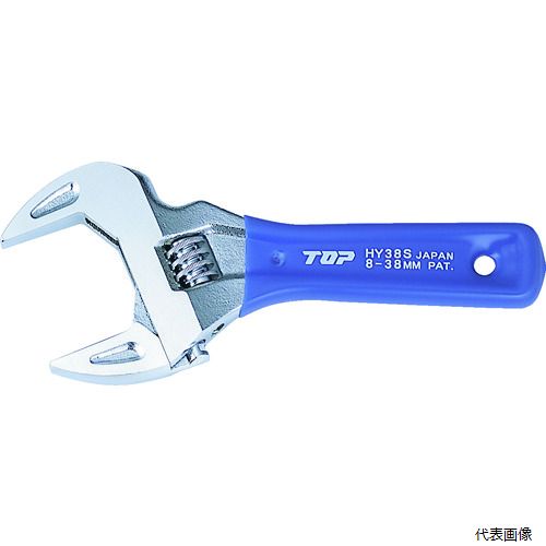 【特長】 ●ショートタイプです。 ●便利な指掛けフック機能付です。 ●口を全開にしてもアゴの出っぱりがなく、狭い場所に最適です。 ●1クラスワイドな口開きです。 ●水道、ガス、エアコンや車両関係の込み入った場所でのナット締め他、広範囲なねじ...